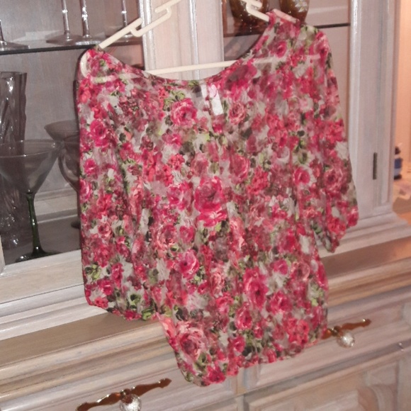 Tops | Off Shoulder Floral Lace Top | Poshmark